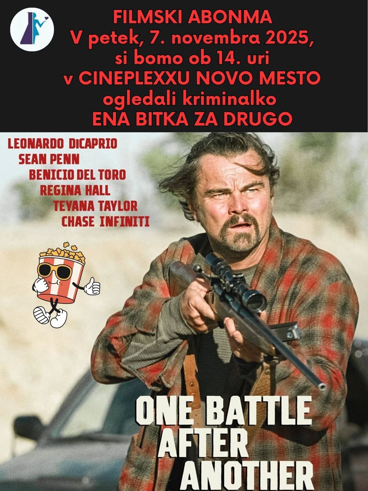 Filmski abonma Ena bitka za drugo | Srednja zdravstvena in kemijska šola